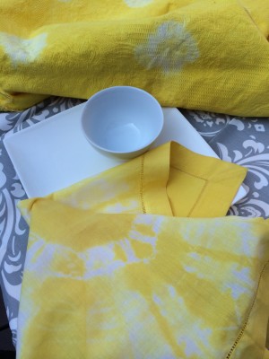 Natural turmeric tie dye